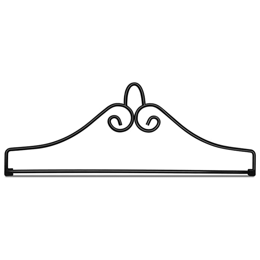 Black Matte Coated Wrought Iron Garden Flag Hanger, Easy to Assemble ...