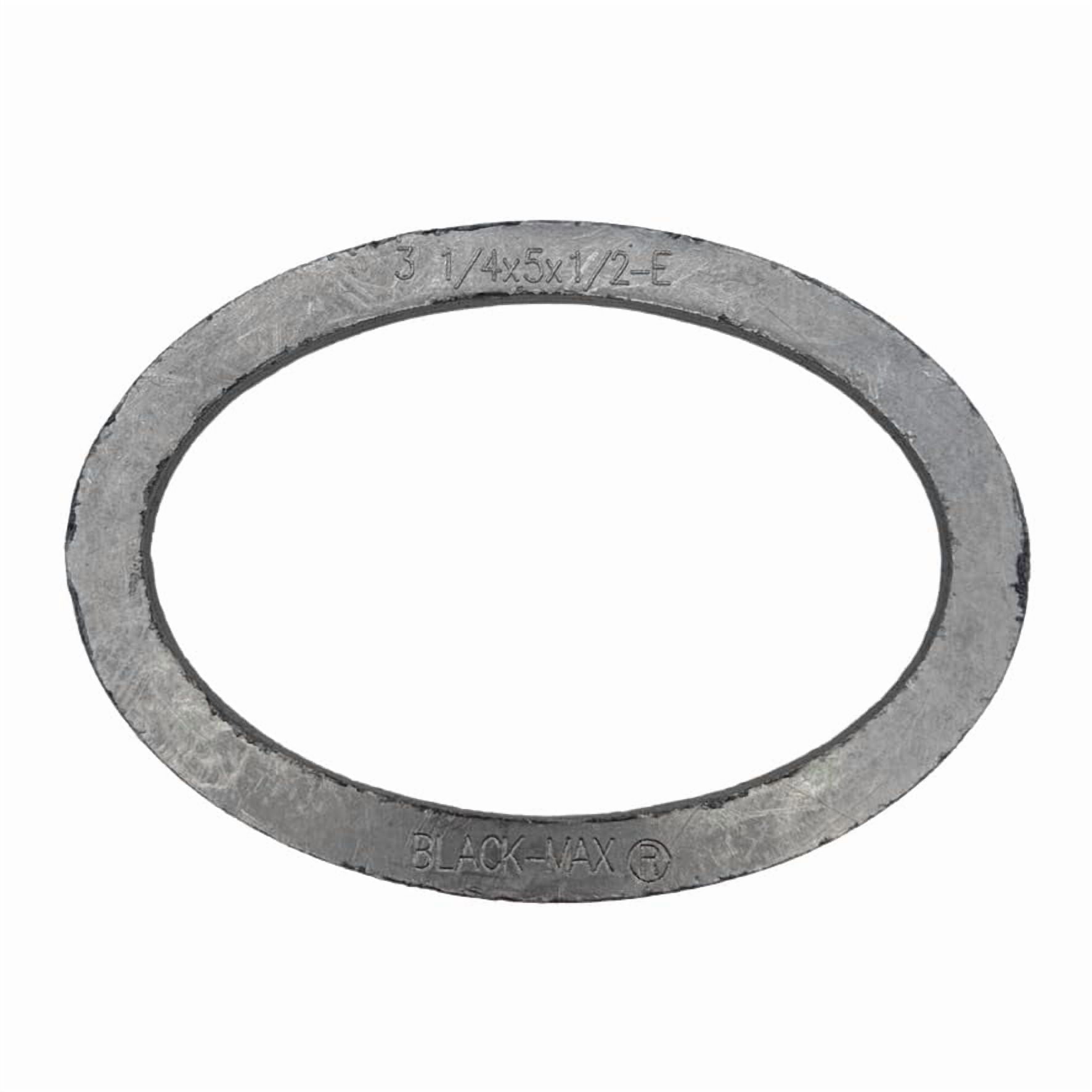 Black Max Elliptical Boiler Handhole Gaskets 1/2" Flange (6 Pack) (3-1/ ...