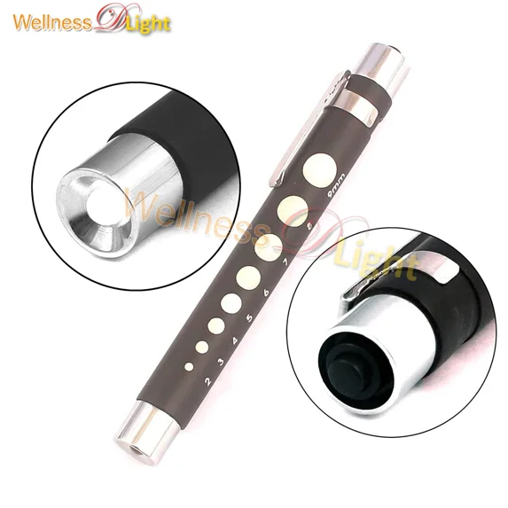 Black Medical Pen Light Penlight Led With Pupil Gauge New Emt, Ems Penlight - Walmart.com