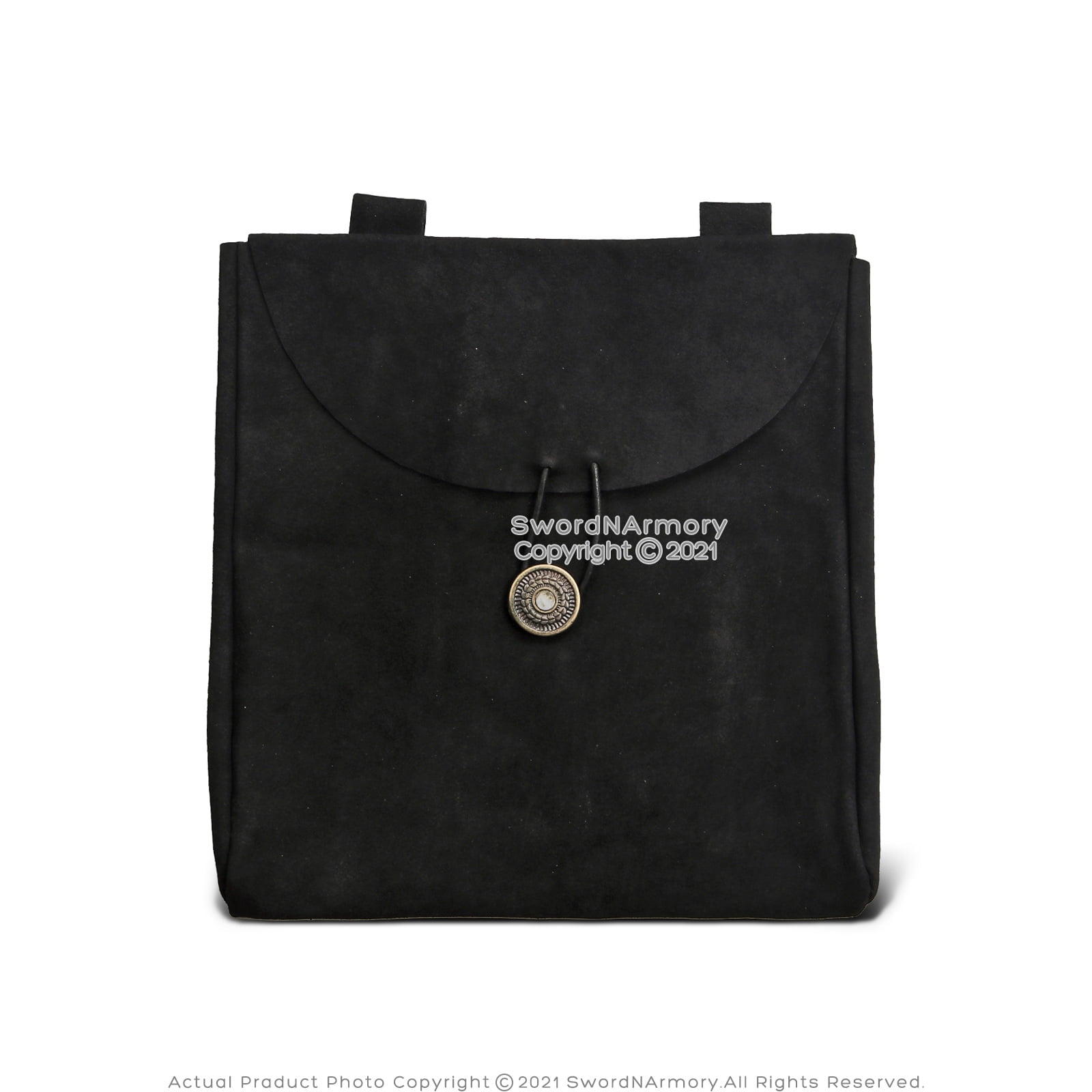 Black Medieval Renaissance Pirate Fair Costume Suede Leather Pouch ...