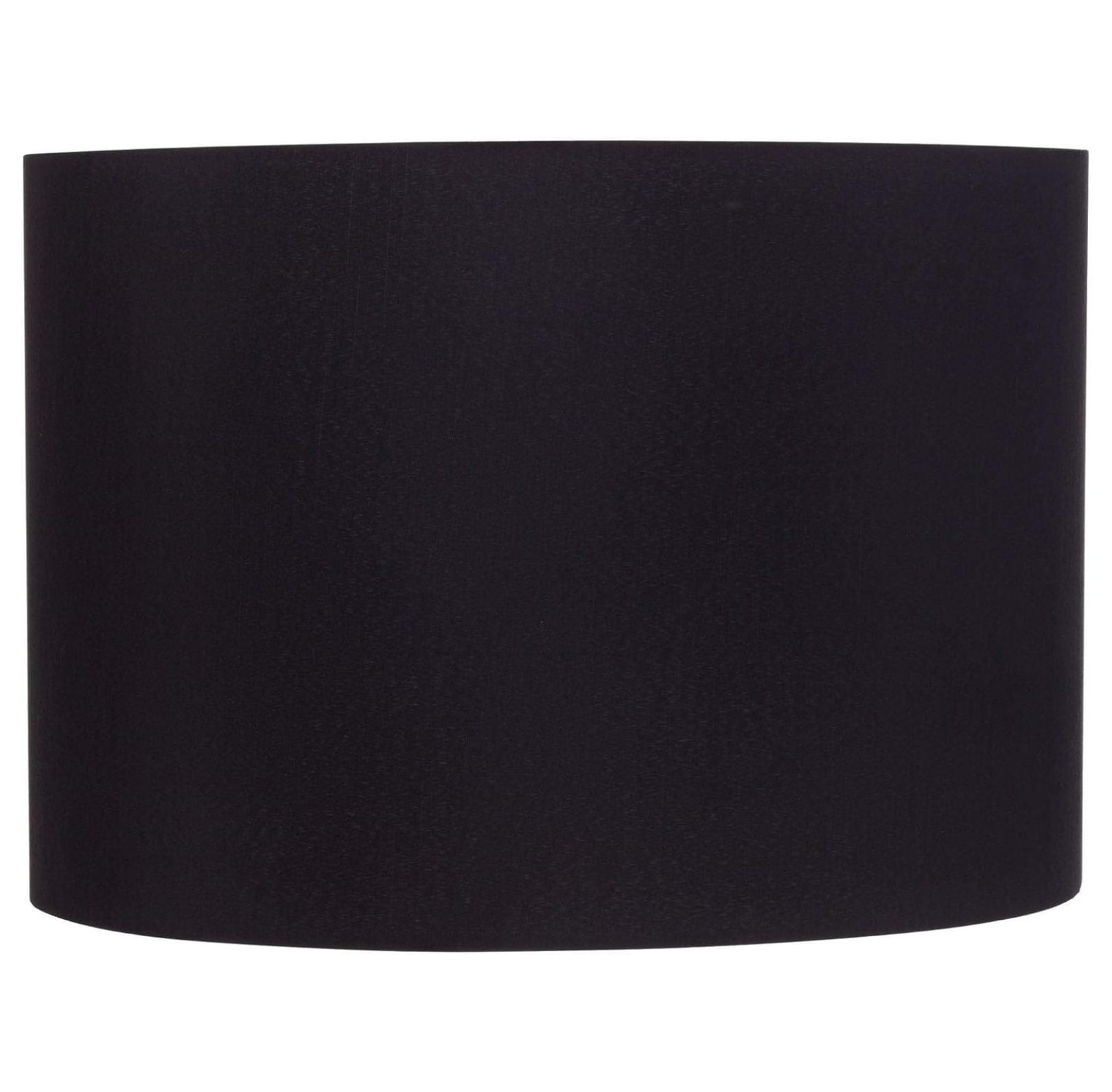Black Medium Hardback Drum Lamp Shade 16" Top x 16" Bottom x 11" High ...