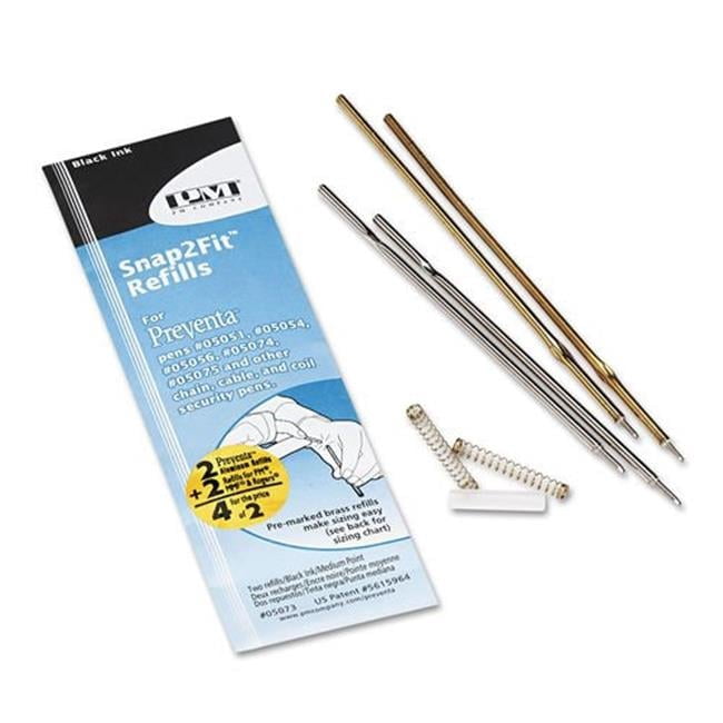 Black Medium Point Refill for Preventa, MMF Kable & Sentry Counter Pens ...