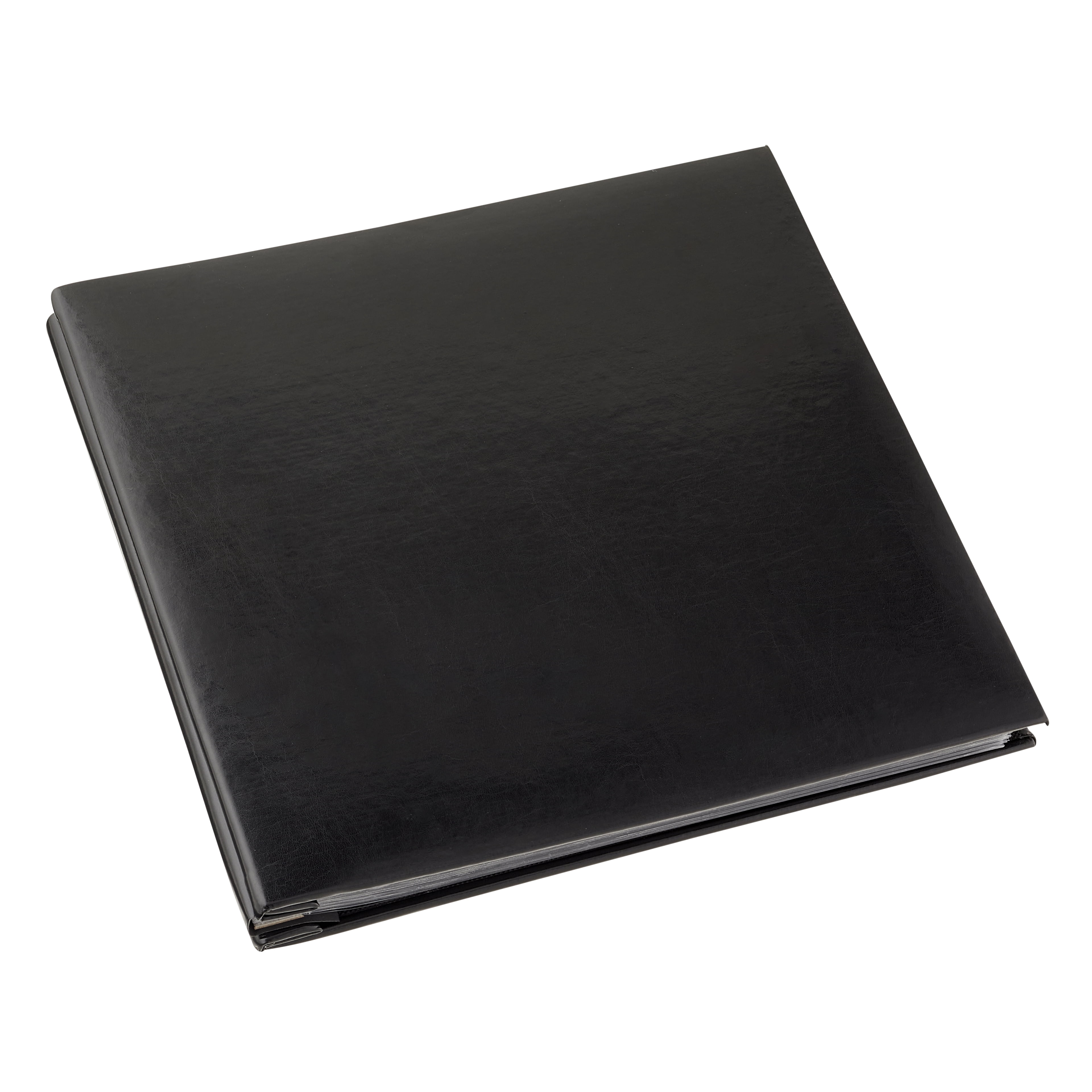 Black Mega Faux Leather Scrapbook by Recollections - Walmart.com