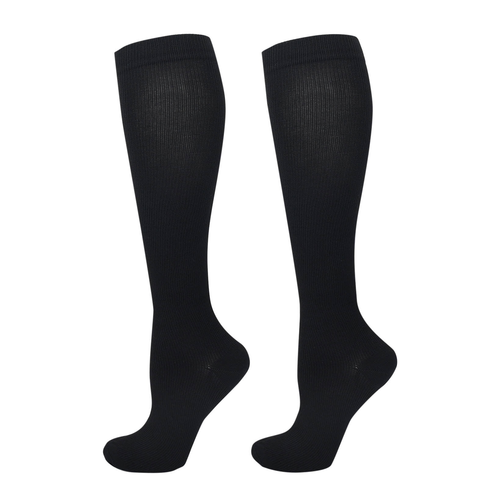 Black Men'S Antiflex Compression Sports Socks Casual Solid Running ...