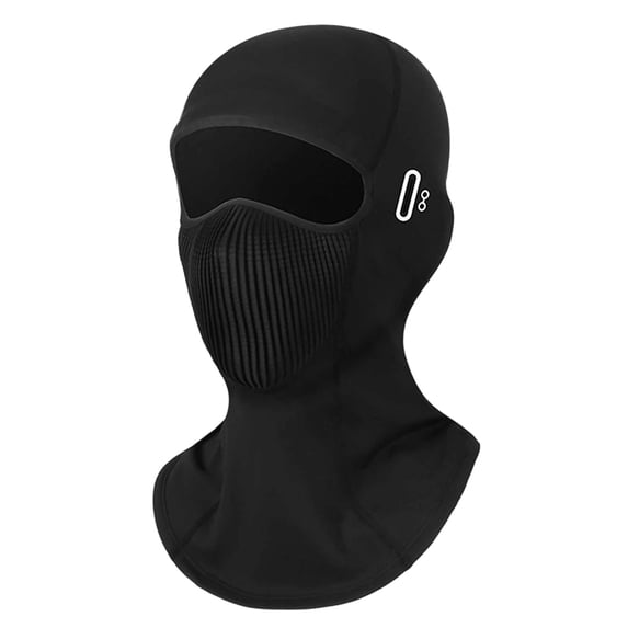 Black Men'S Outdoor Warm Sports Skiing Head Cover With Neck Protection ...