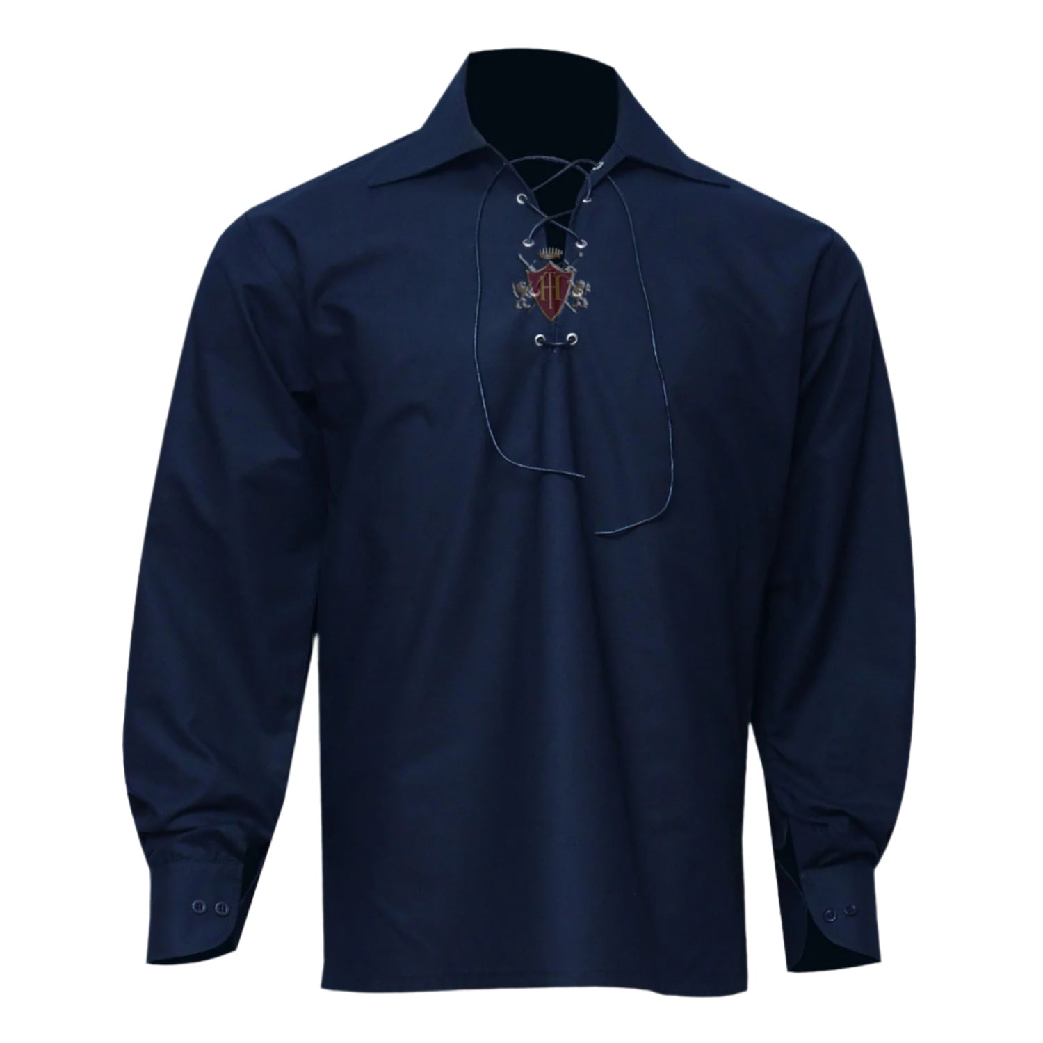 Black Men's Scottish Highland Jacobite Shirt - Walmart.com