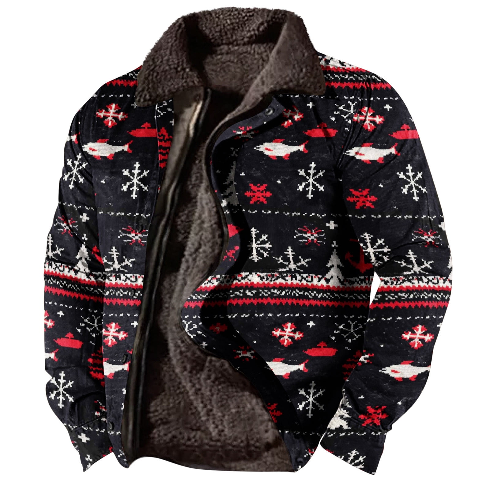 Black Mens Collared High Neck Fleece Lined Wool Jackets Outfit for Mens ...