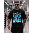 Black Mens Proud Dad Of A 2026 Senior Graduation T-Shirt - Graphic Tee ...