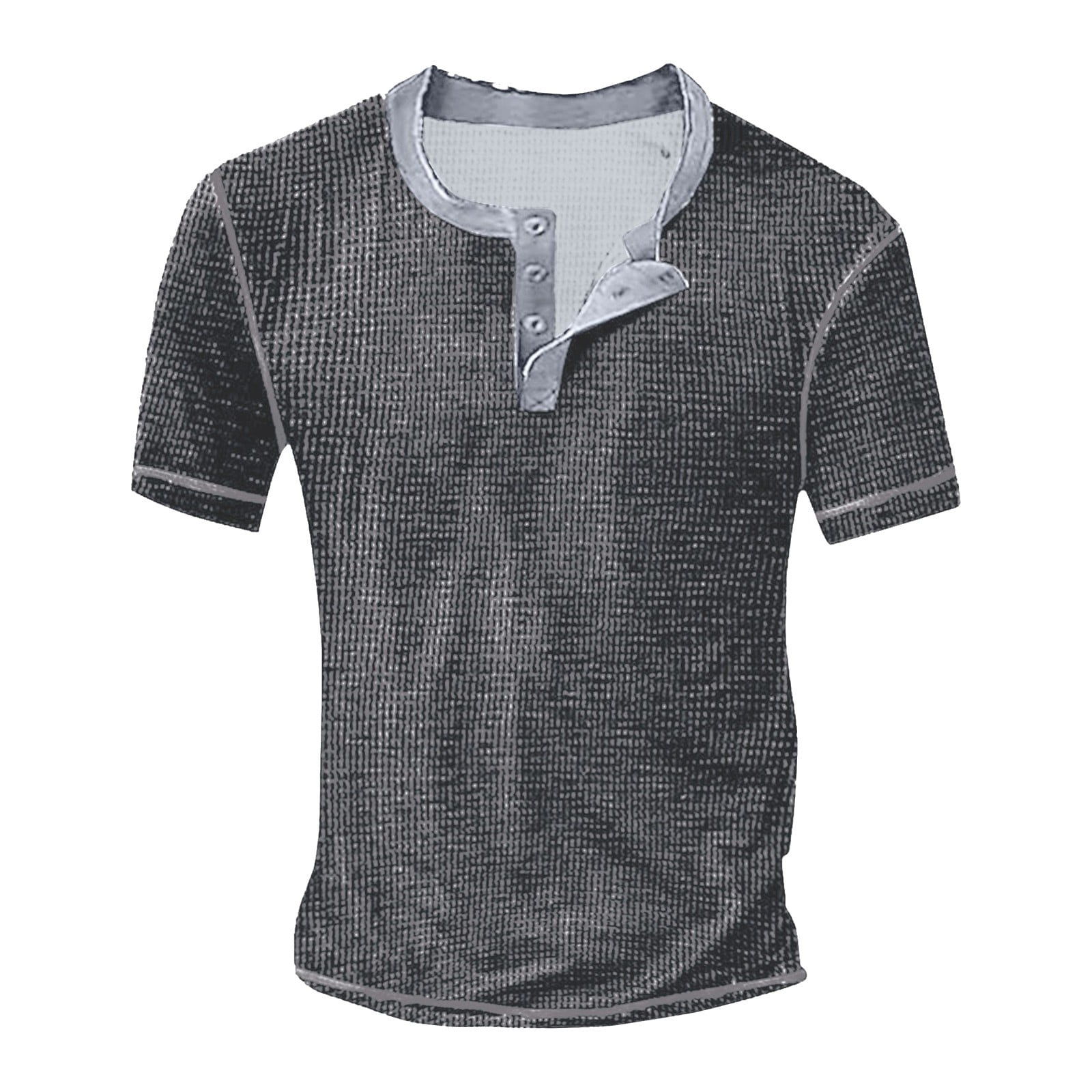 Black Mens Shirts —— Men's Short Sleeve Summer Casual Tops Men's T ...