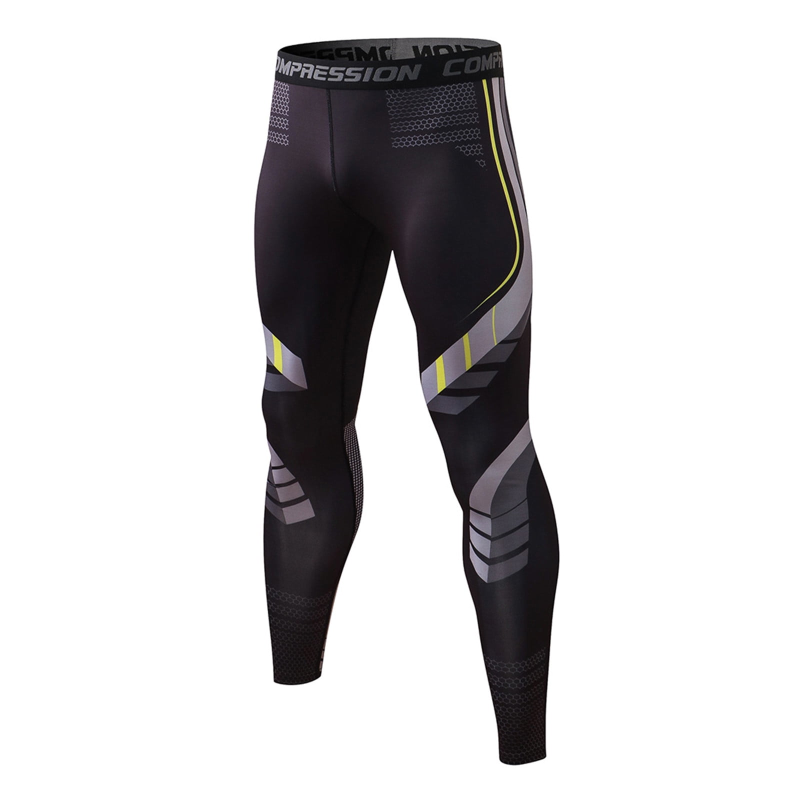Black Mens Simple Exercise Tight Running Stretch Basketball Base ...