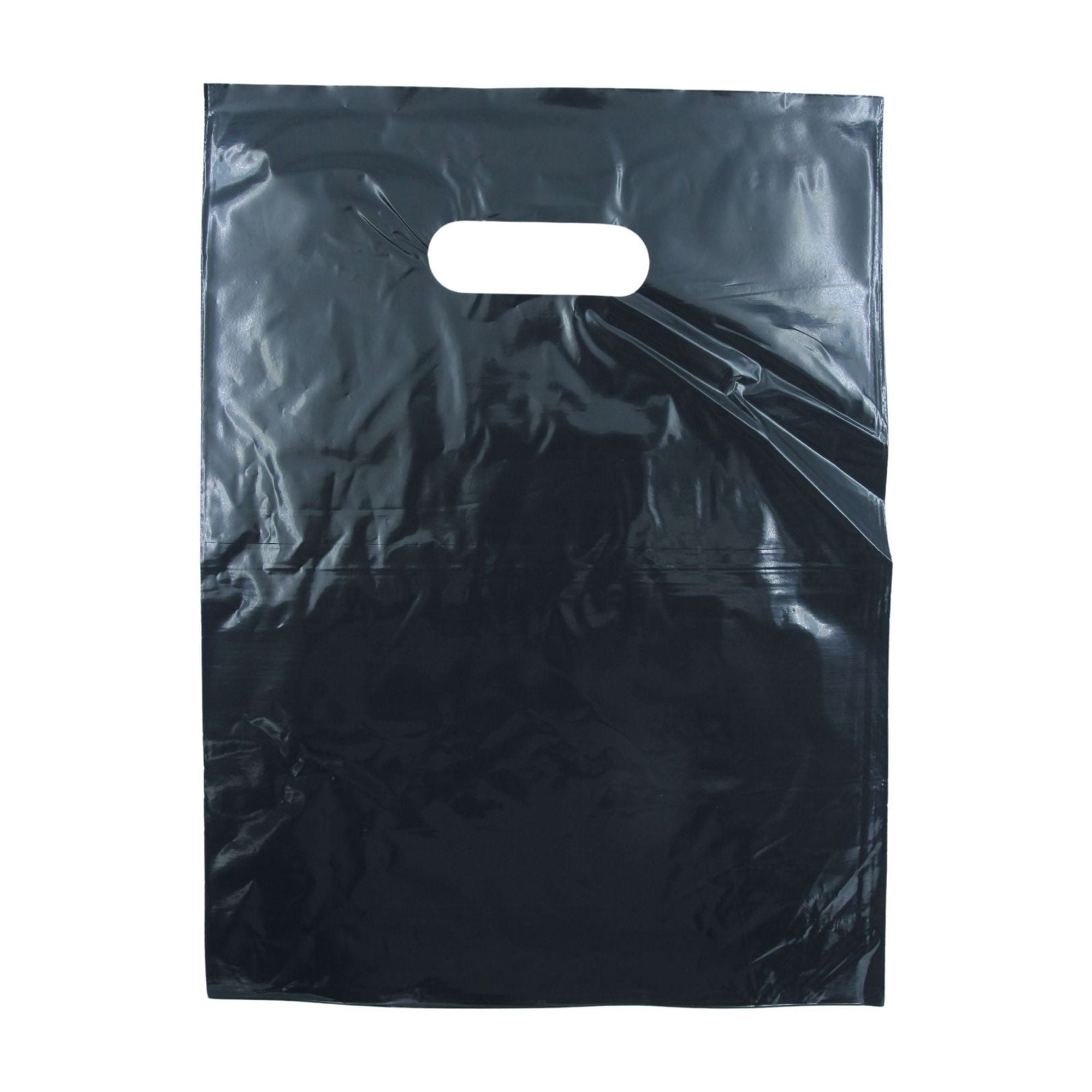 SSWBasics Black Merchandise Bags - Lightweight (9"W x 12"H) - Pack of ...