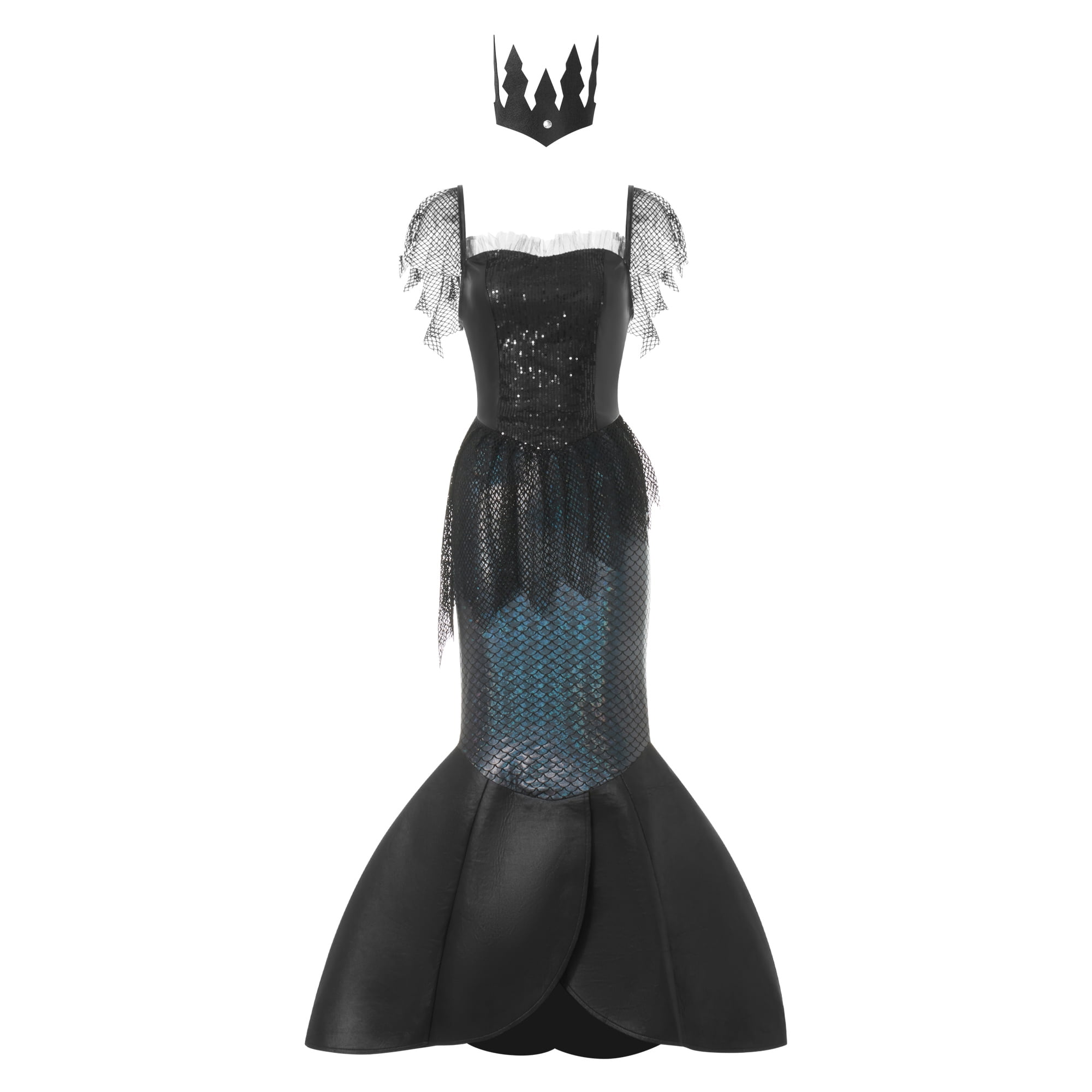 Black Mermaid Costume for Women Halloween Cosplay Costumes Sexy Mermaid ...