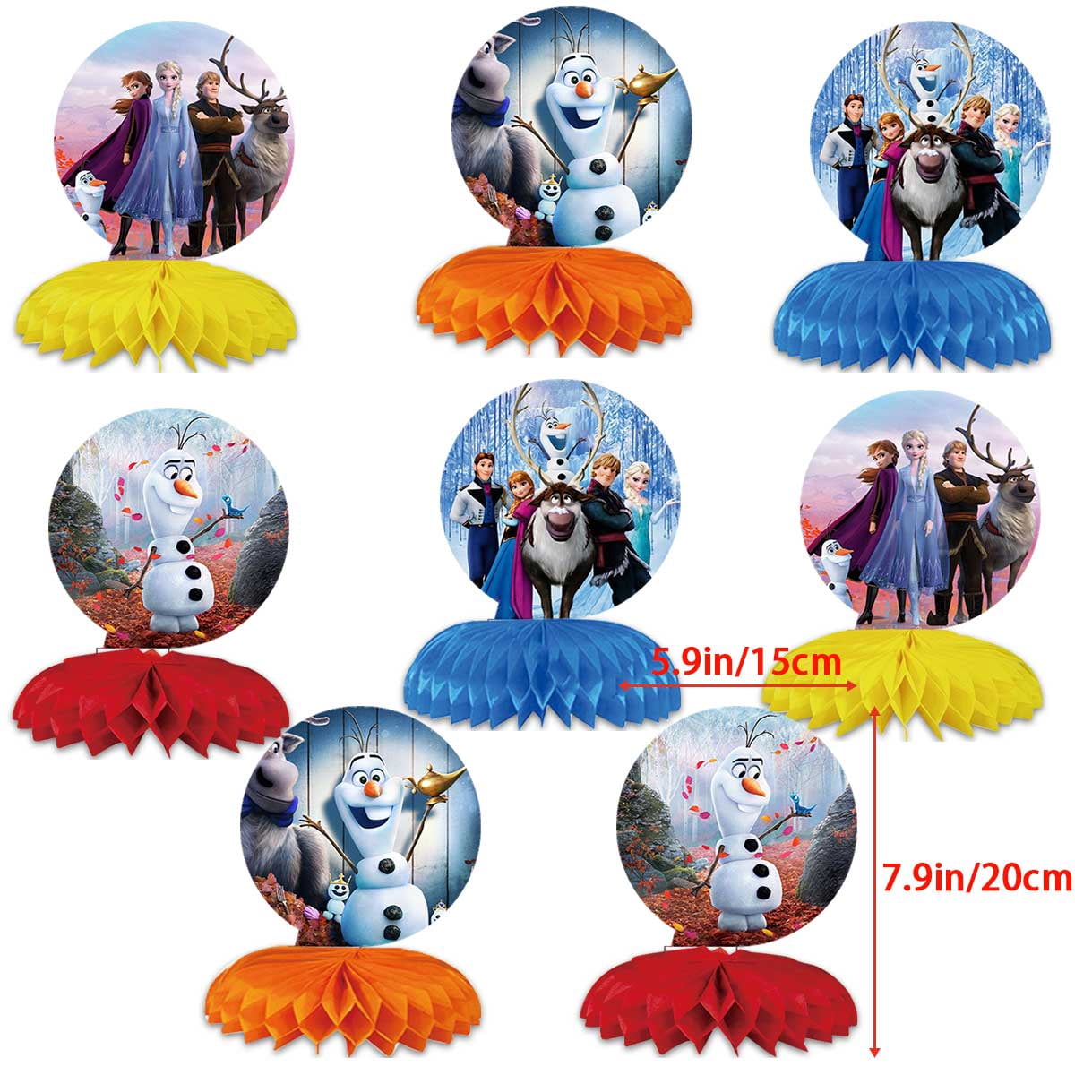 Olaf Themed Birthday Backdrop Banner - Hanging Wall Decor Tapestry for ...