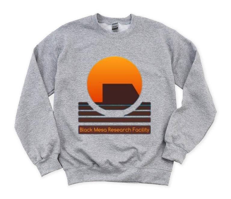 Black Mesa 1970s Retro Game Vibe Half Life Science Research Fan Gordon Freeman Sweatshirt, for ...