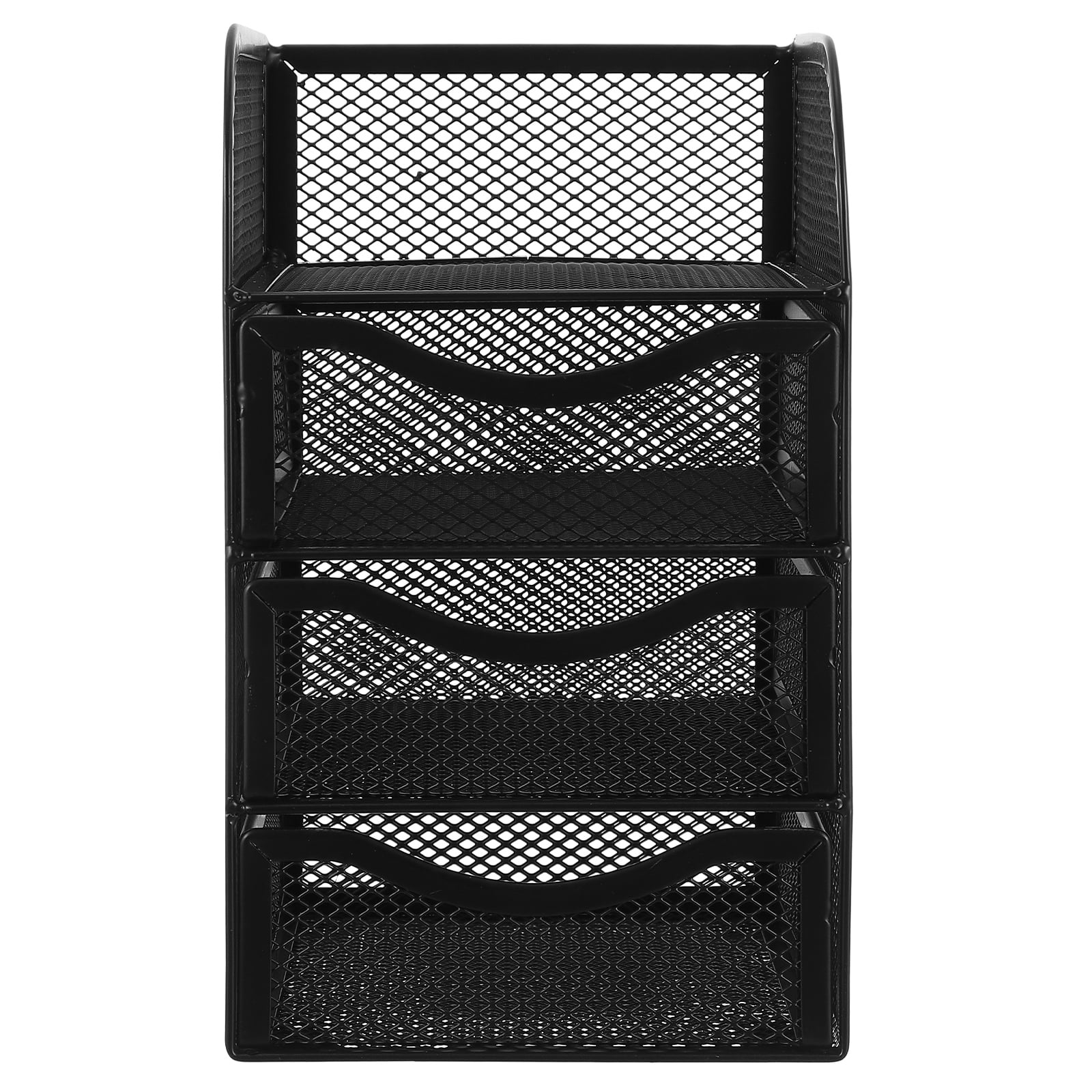 Black Mesh Desk File Organizer: Desktop Letter Tray Holder Office ...