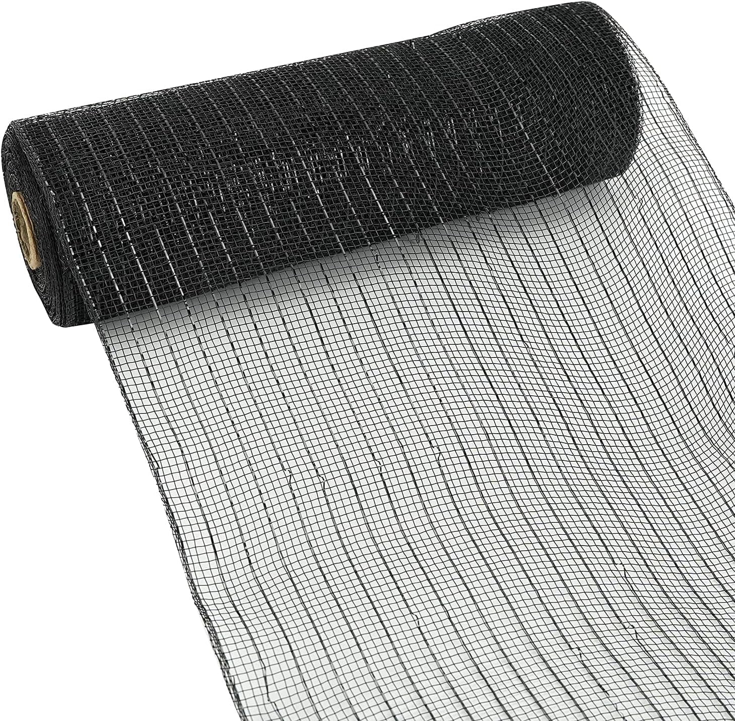 Black Mesh Fabric Mesh Roll Black Deco Mesh 10 Inch Black Mesh Ribbon ...