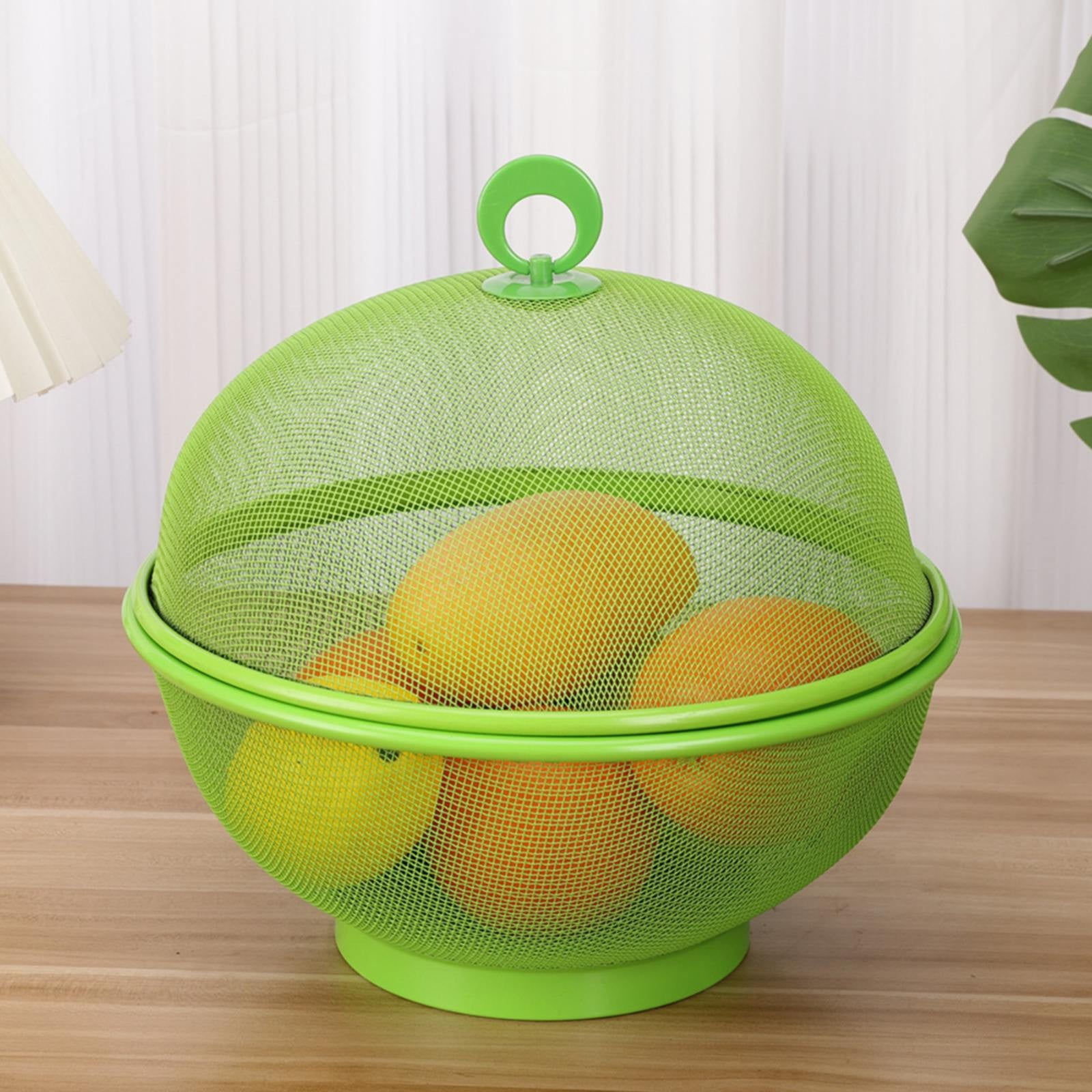 Black Mesh Fruit Baskets with Lids for Fruits, Restaurant Kitchen ...