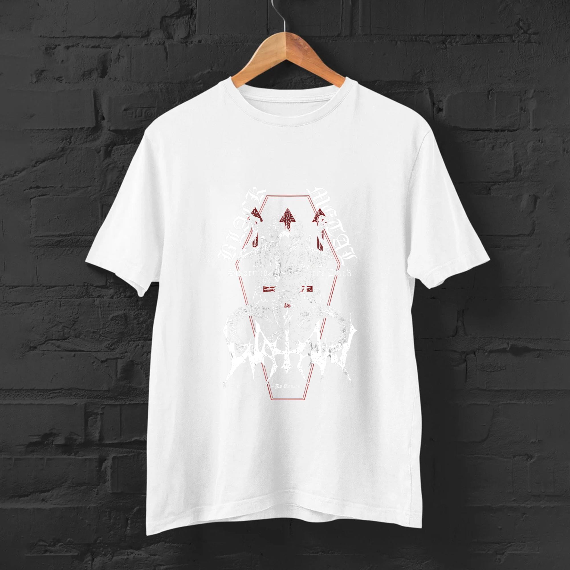 Black Metal Band Sworn Coffin Graphic T-shirt - Walmart.com