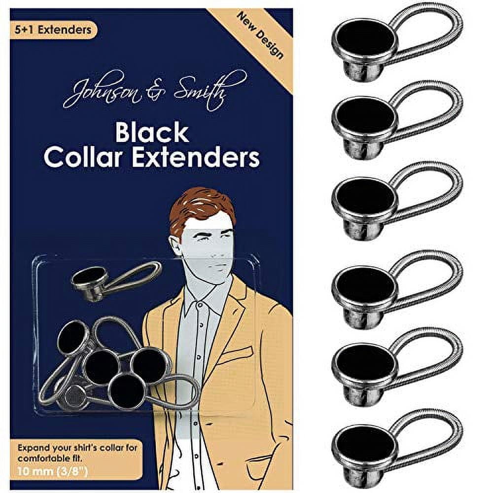 Black Metal Collar Extenders by Johnson & Smith – Stretch Neck Extender ...