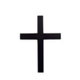 Black Metal Cross Car Badge Stickers In Dark Tone Decorative Emblem For ...