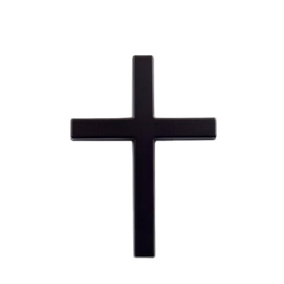 Black Metal Cross Car Badge Stickers In Dark Tone Decorative Emblem For ...