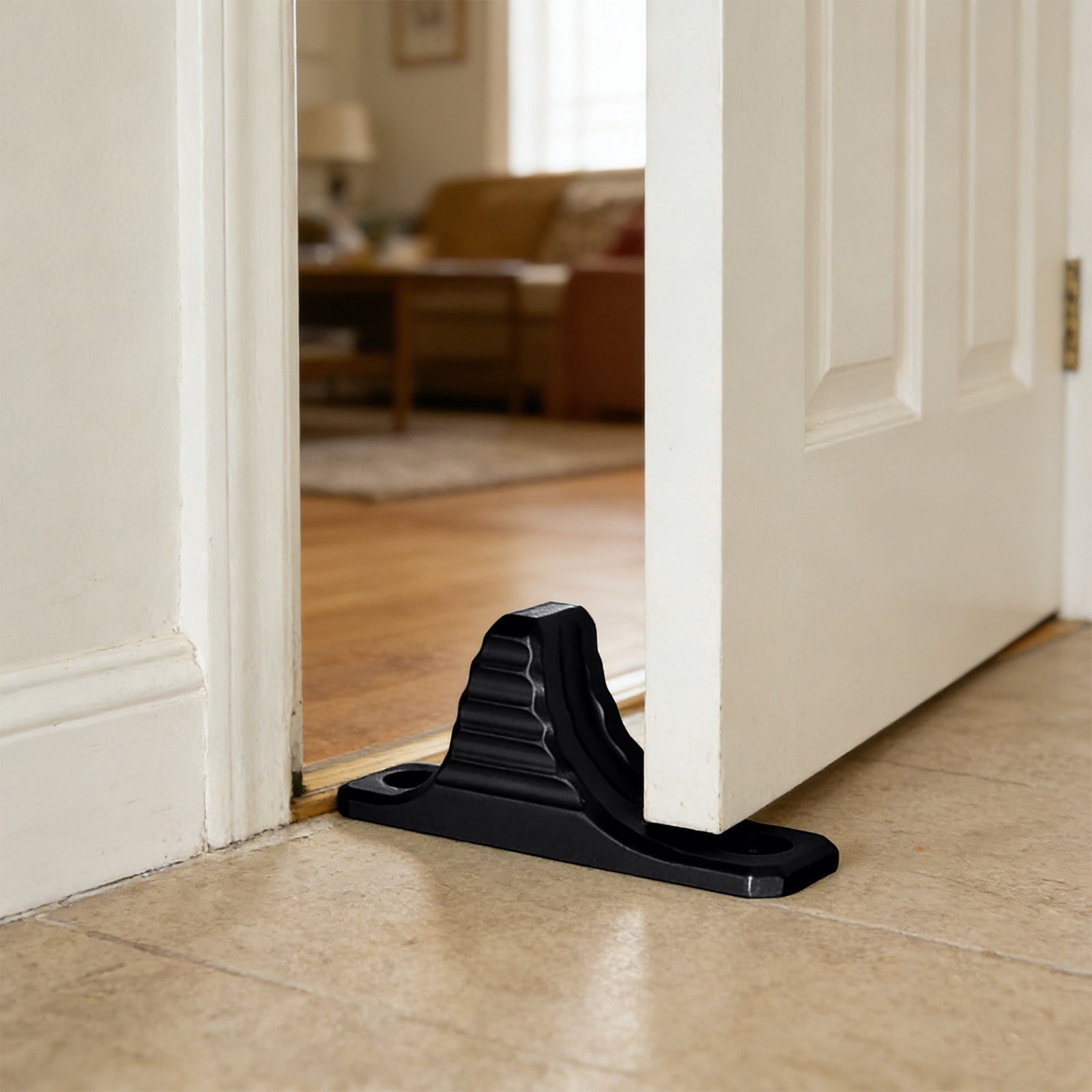 Black Metal Door Barricades Tool - Heavy Duty & Durable Construction ...