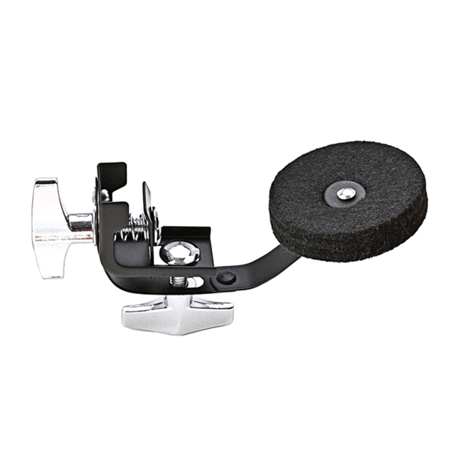 Black Metal Felt Clamp-on Tone Control Muffler Drum Tone Control Drum ...