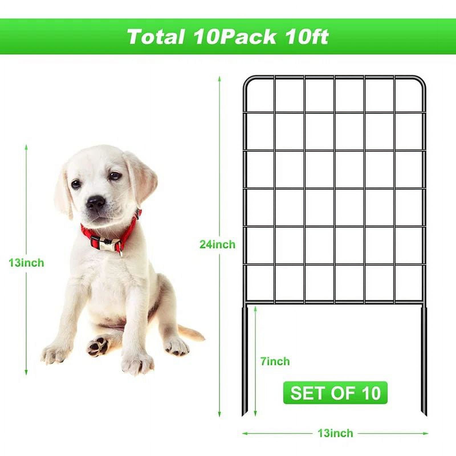 TUOREN Black Metal Fence, Decorative Garden Panels Set Of 10 - Walmart.com