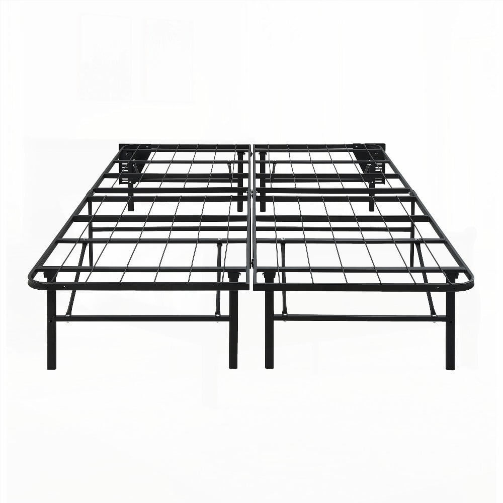 Full Size Black Metal Platform Bed Frame,Tooless High Profile Design ...