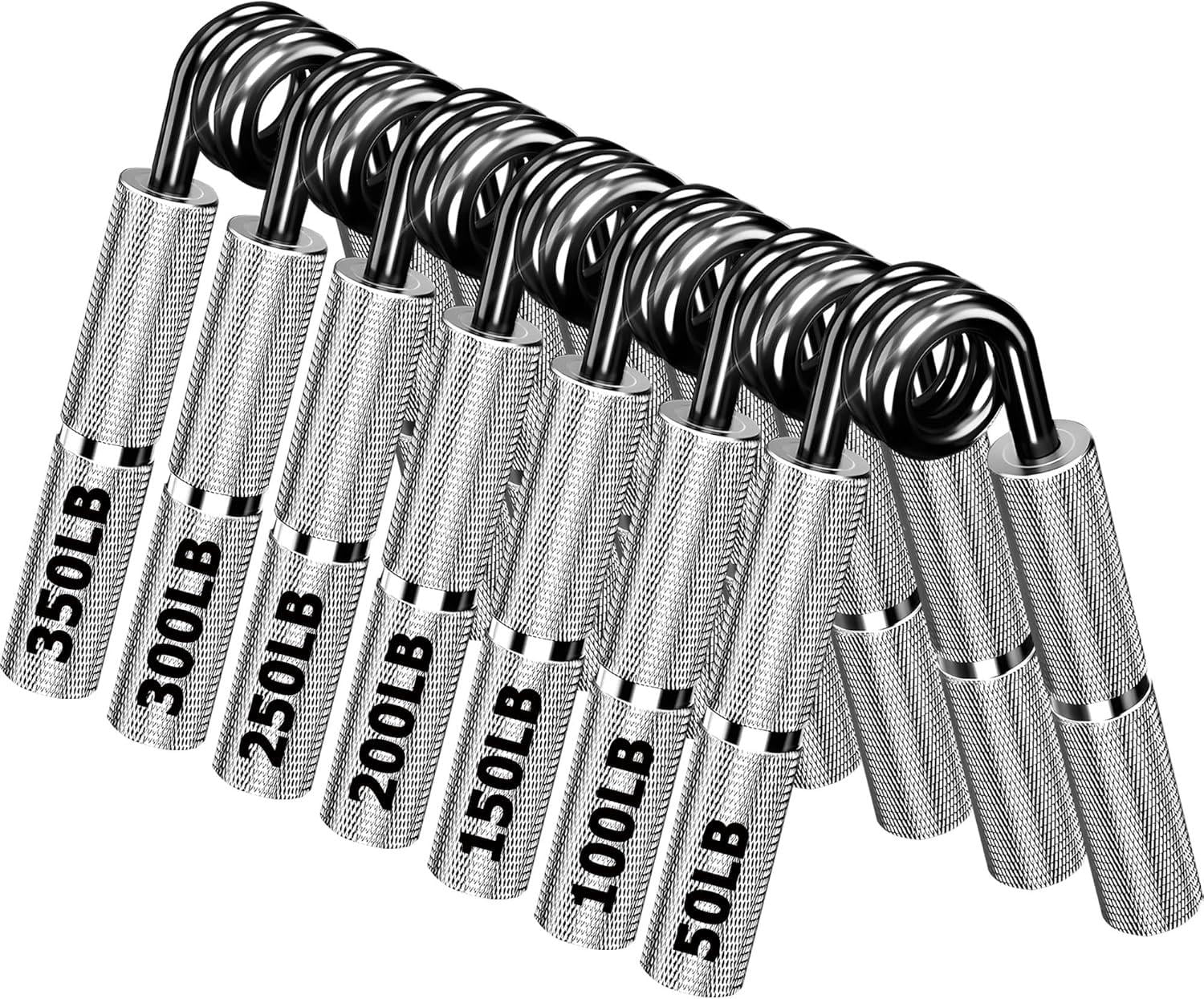 Black Metal Grip Strength Trainer,Hand Grips Kit (11Pack),No Slip Hand ...