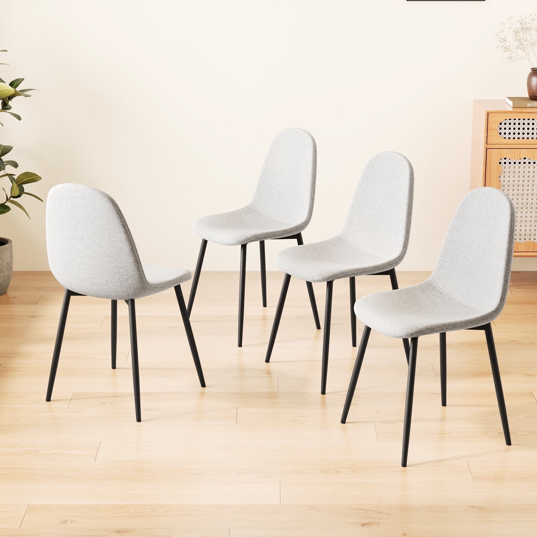 Black Metal Legs - Ergonomic Sitting Posture - Kitchen Dining - Durable ...