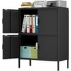 CHSHIN 71"H Black Metal Storage Cabinet with 4-Adjustable Shelves,5 ...
