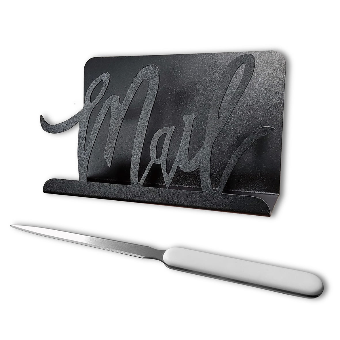 QMARK Steel Desktop Organizer and Pencil Holder with Letter Opener ...