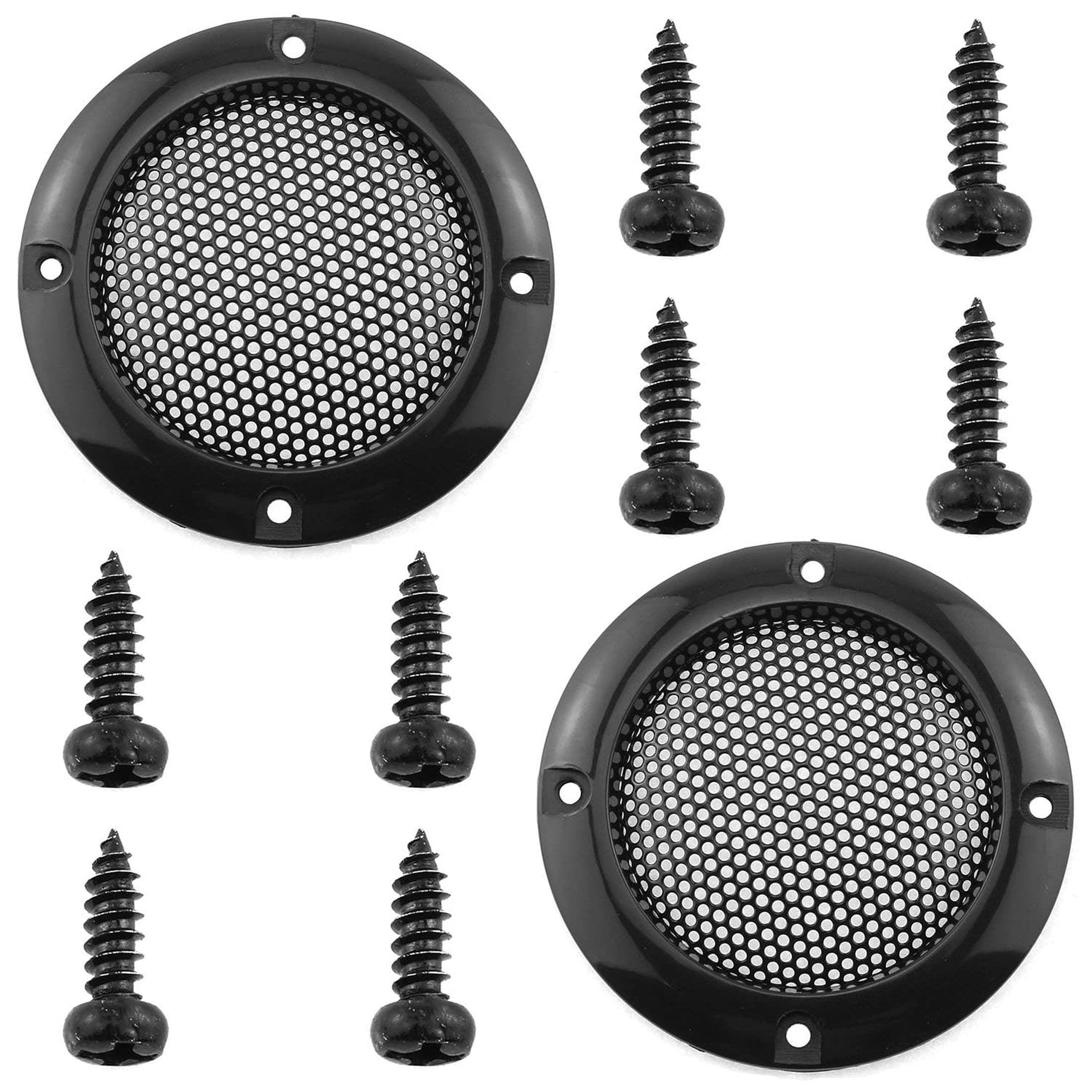 Black Metal Mesh Speaker Cover Set for 2-Inch Woofer and Tweeter ...
