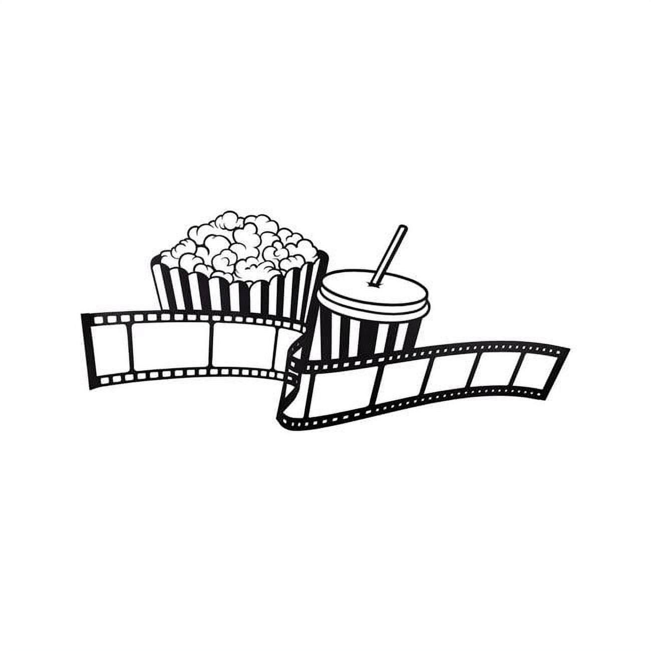 Black Metal Movie Popcorn & Drink Wall Decor - Walmart.com