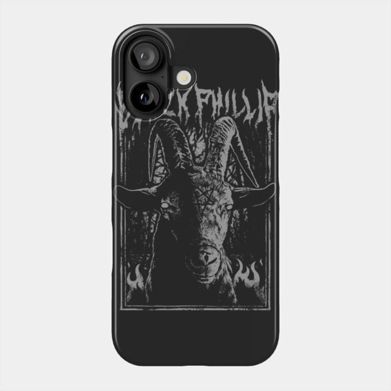 Black Metal Phillip Funny Goat Halloween Art Tough Case for iPhone 11 ...
