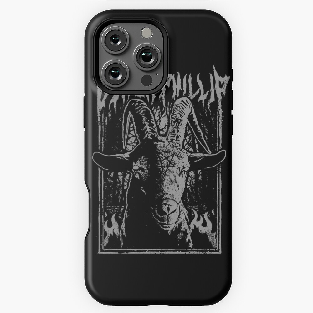 Black Metal Phillip Phone Case for iPhone 16 15 14 13 12 11 Pro Max ...