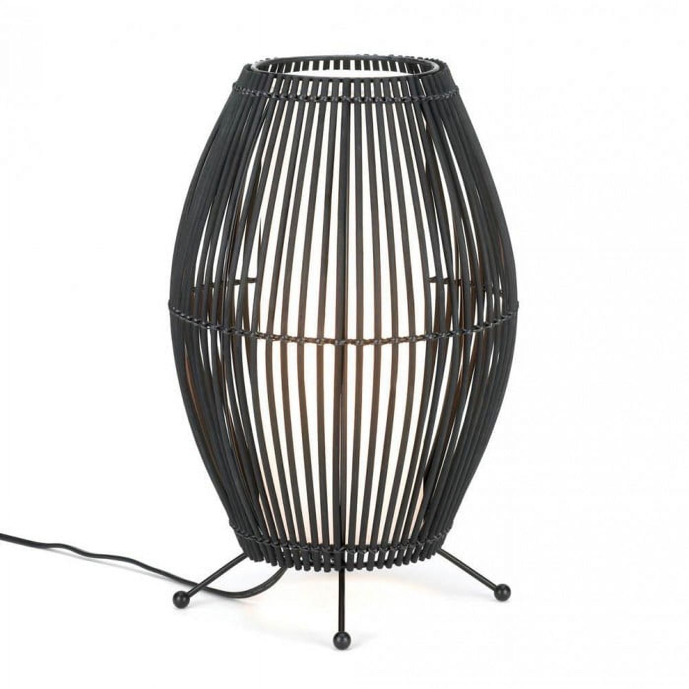 Black Metal Slat Convex Lamp - Walmart.com