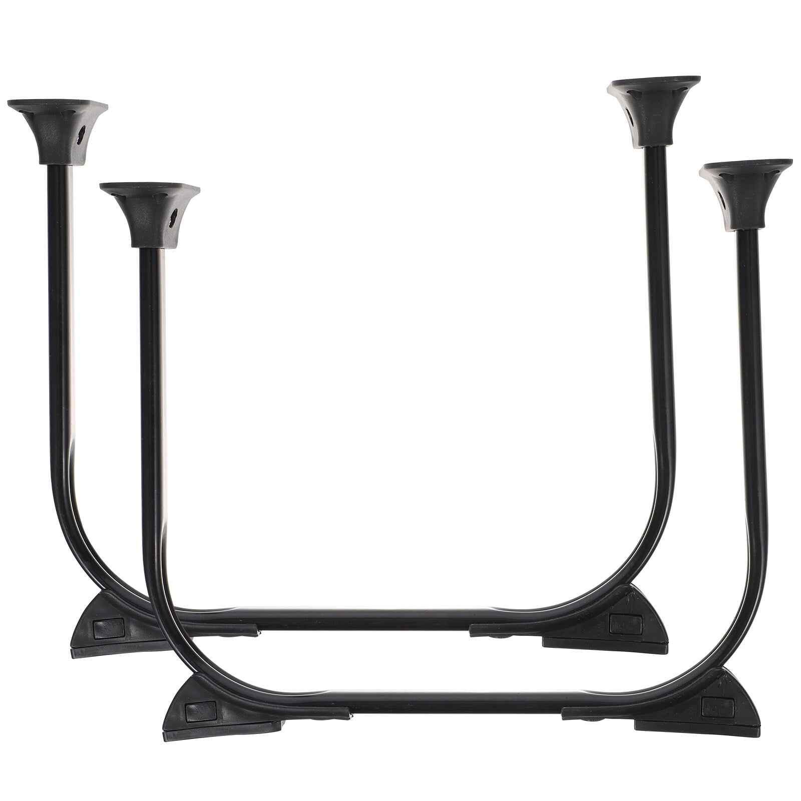 Black Metal Table Legs Set of 2 Folding Hairpin Furniture Legs for ...
