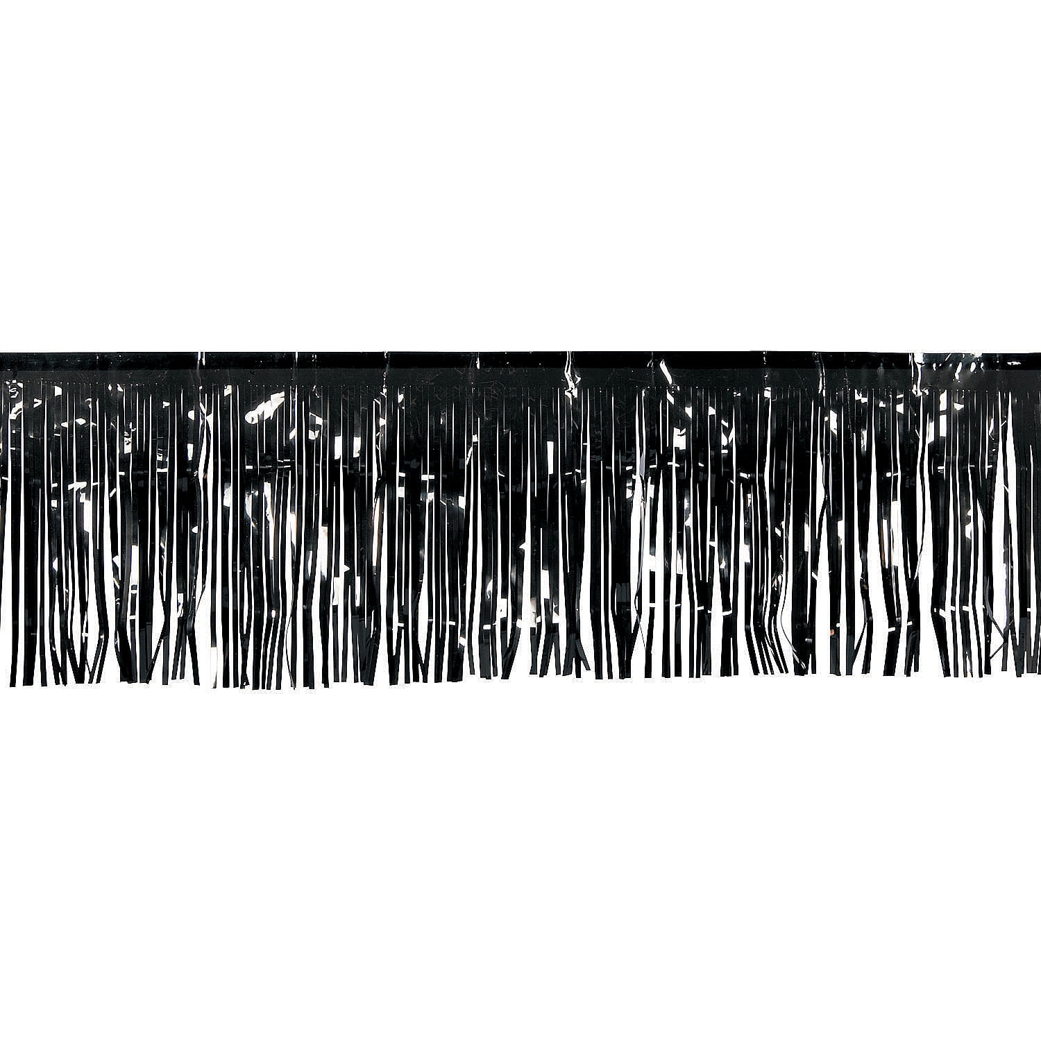 Black Metallic Float Fringe (10Ft) - Party Decor - 1 Piece - Walmart.com