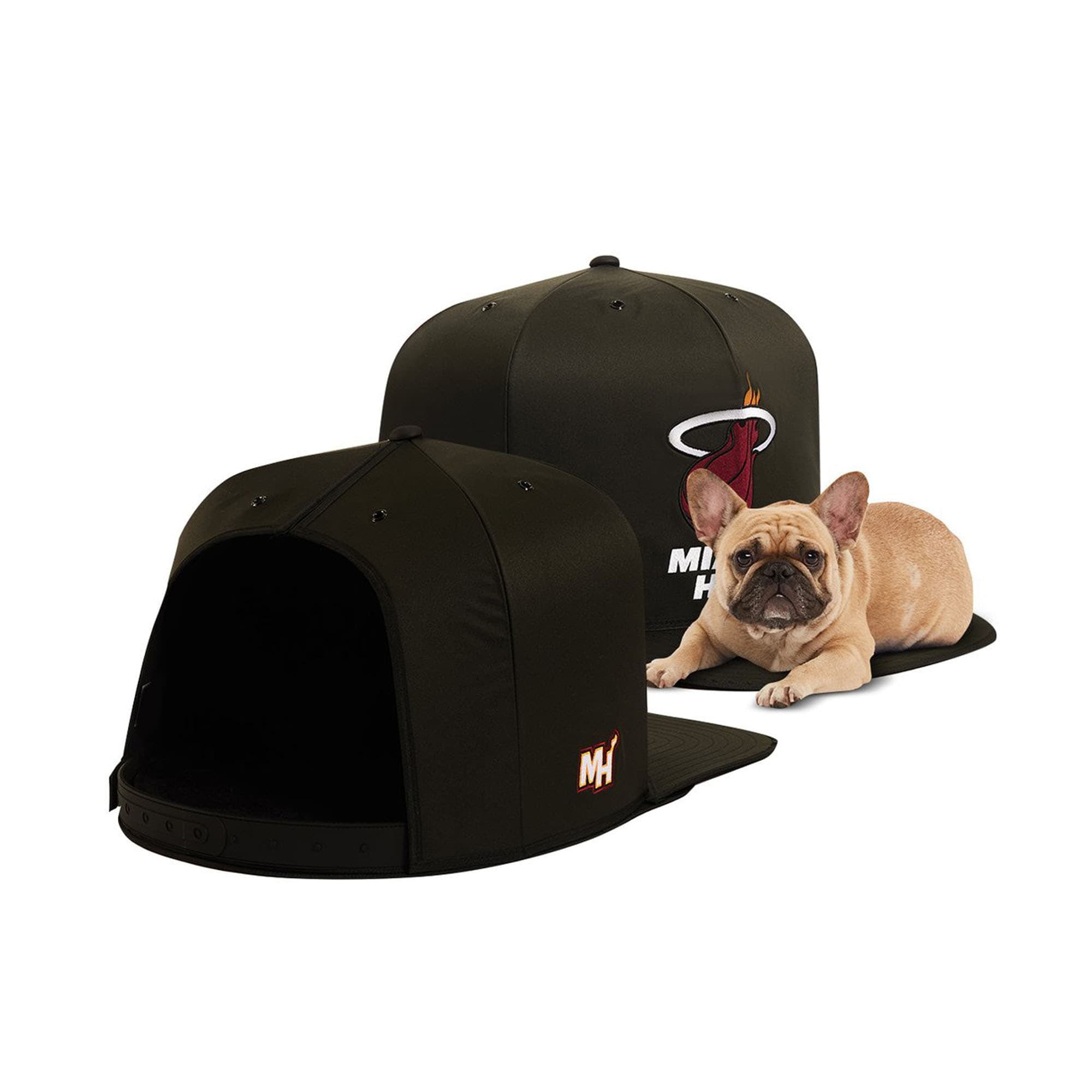 Black Miami Heat Medium Pet Nap Cap Dog Bed - Walmart.com