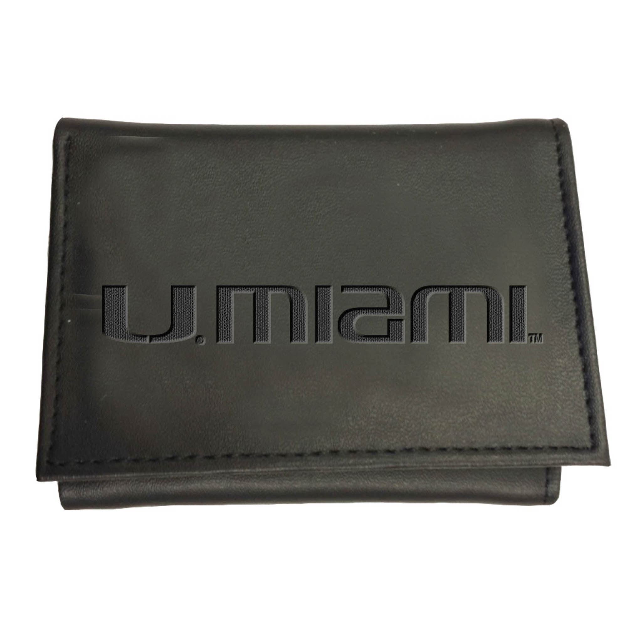 Black Miami Hurricanes Hybrid Tri-Fold Wallet - Walmart.com