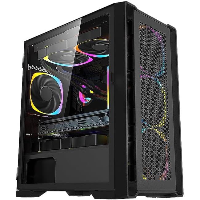 Black Micro ATX Tower Computer Case - Walmart.com