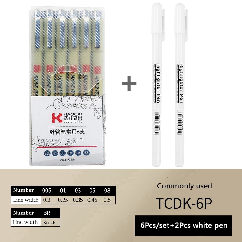 Black Micro Fine Point Pen Fineliner Ink Pens Precision Multiliner Pens ...