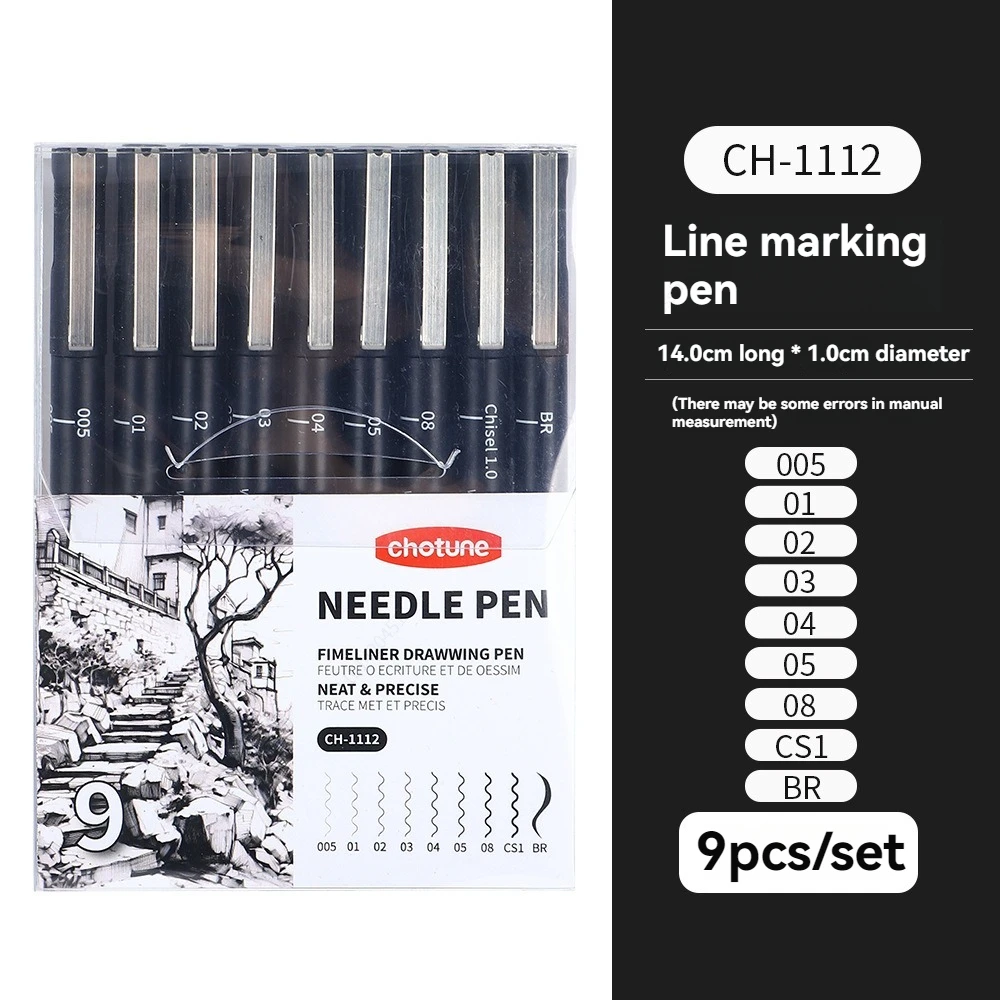 Black Micro Pens,15 Sizes,Waterproof Archival Ink,Fine Point Pen for ...