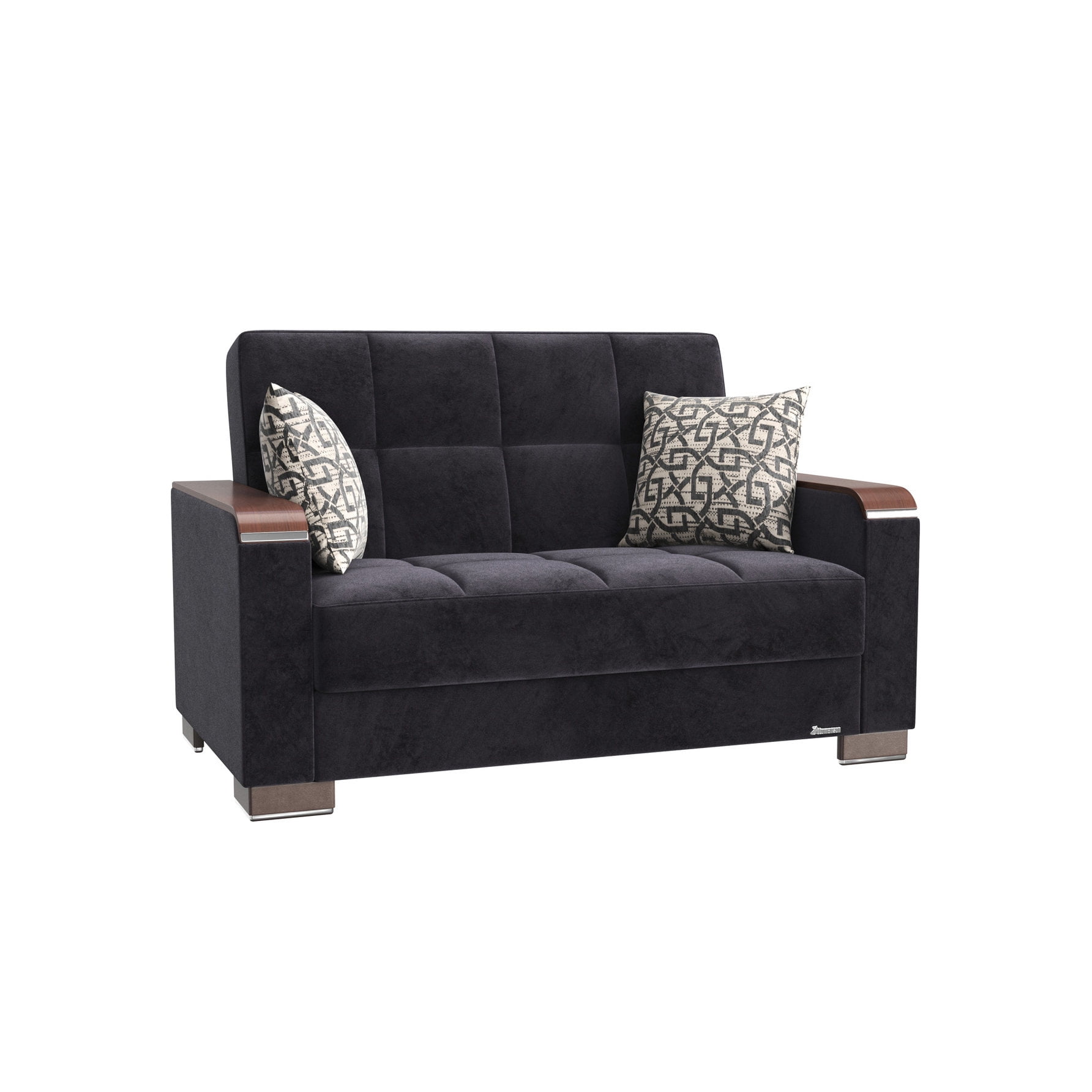 Black Microfiber - Practical in Small Areas - Studio Apartment / Get ...
