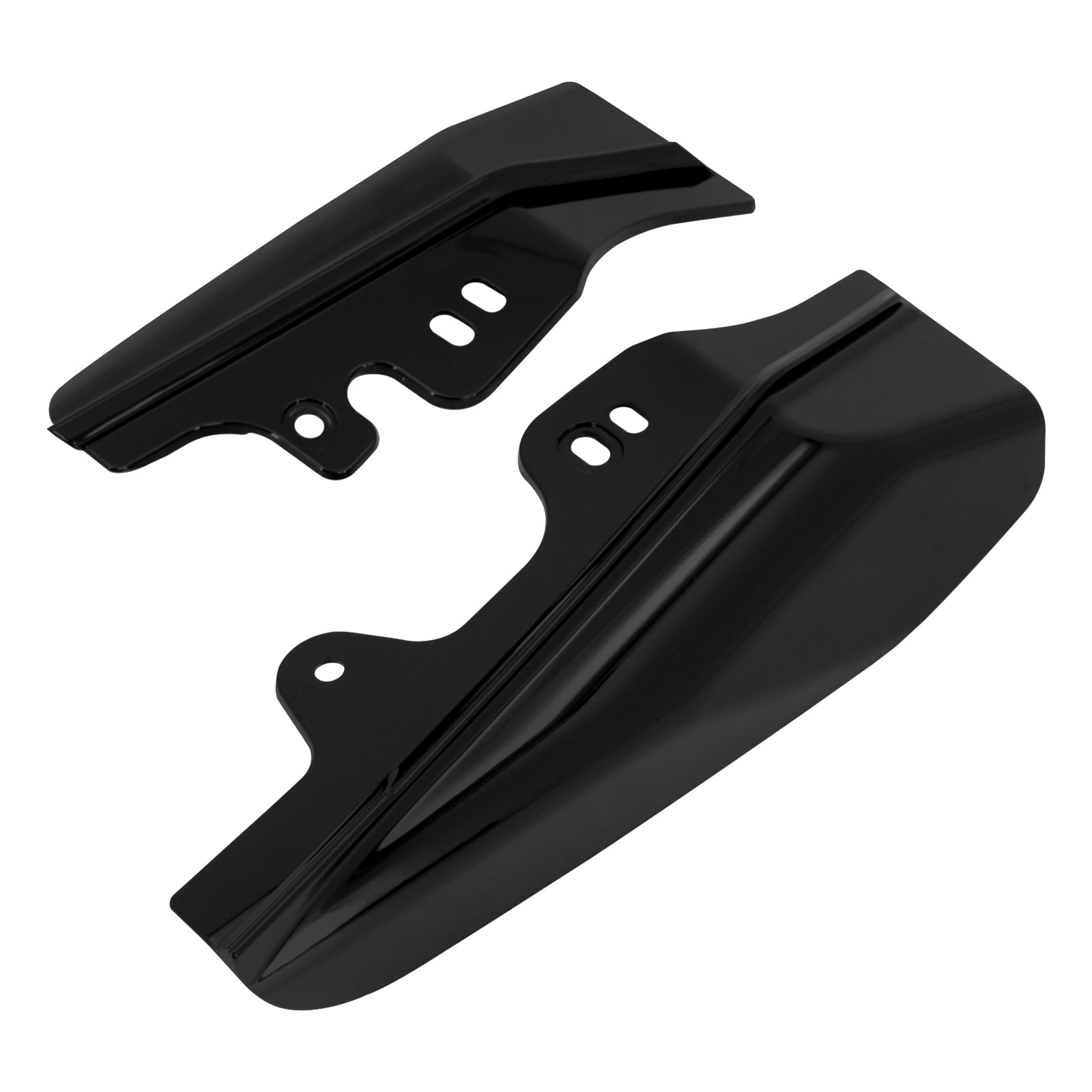 Black Mid-Frame Air Heat Deflectors For Harley Touring Electra Road ...
