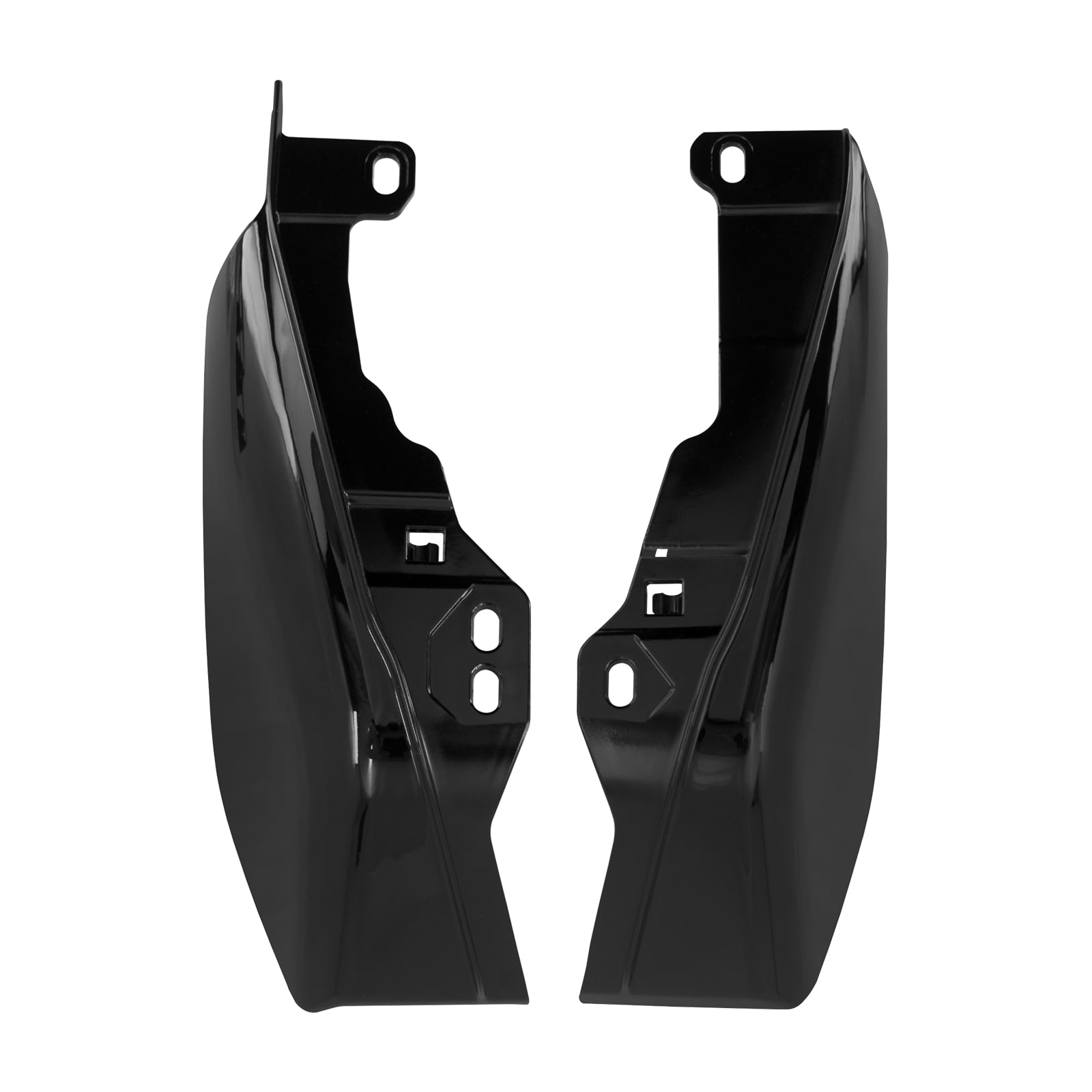 Black Mid-Frame Air Heat Deflectors For Harley Touring Electra Road ...