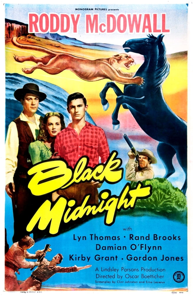 Black Midnight Us Poster Middle From Left: Damian O'Flynn Lyn Thomas ...