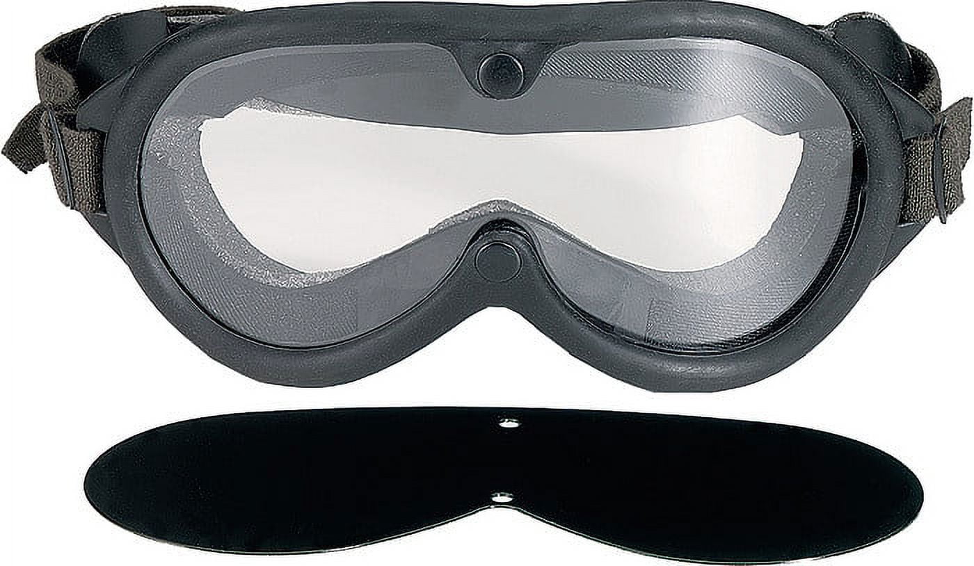 Rothco Military GI Style Goggles, Black, Sun Wind Dust Protection, Grey ...